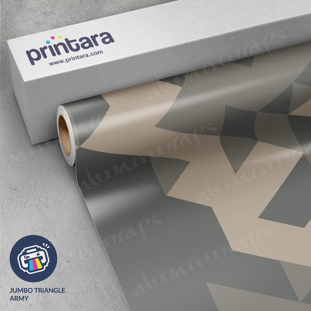 Jumbo Triangle Army Vinyl Wrap | Alwan Wraps