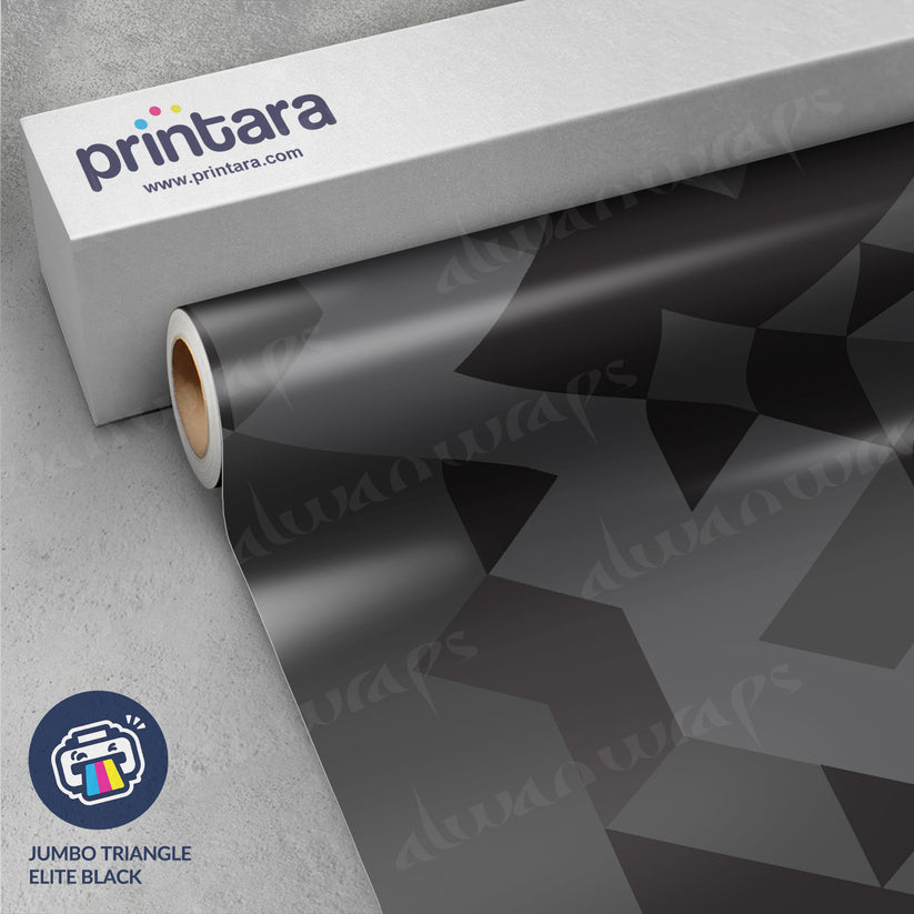 Jumbo Triangle Elite Black Vinyl Wrap | Alwan Wraps