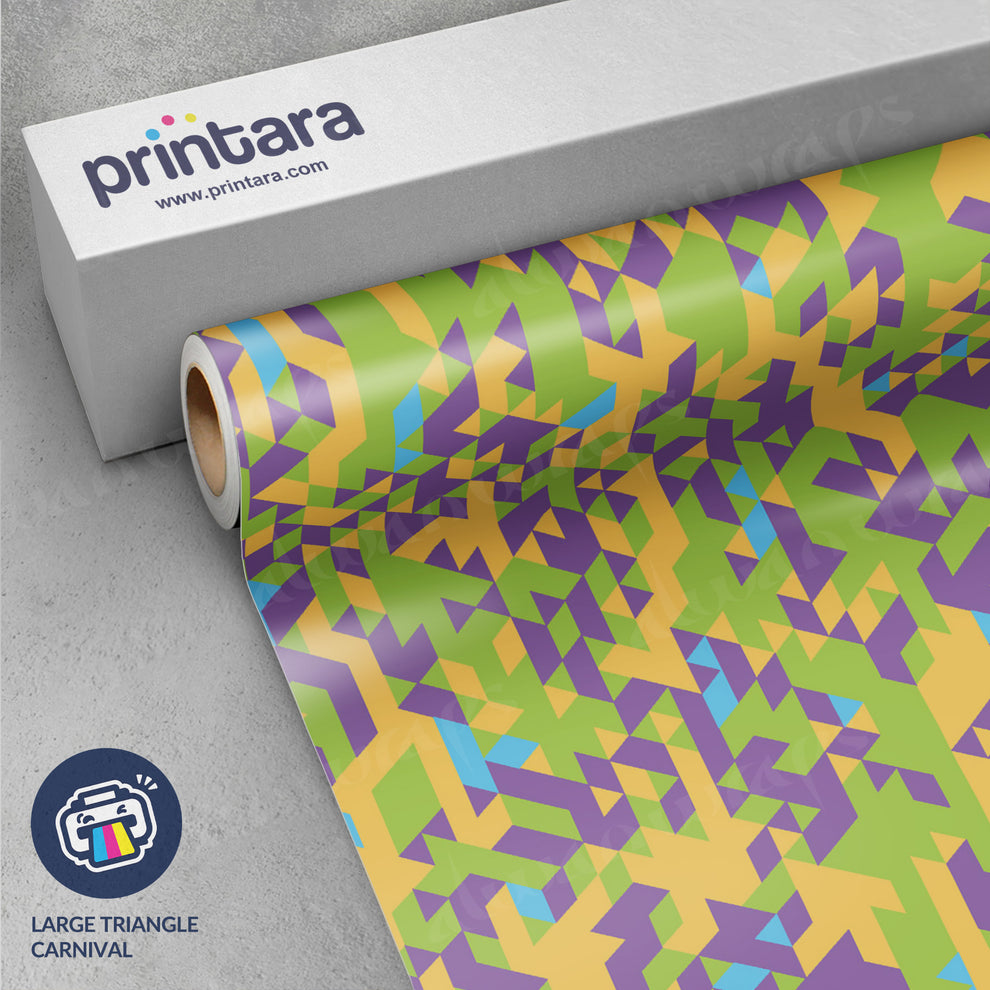 Large Triangle Carnival Vinyl Wrap | Alwan Wraps
