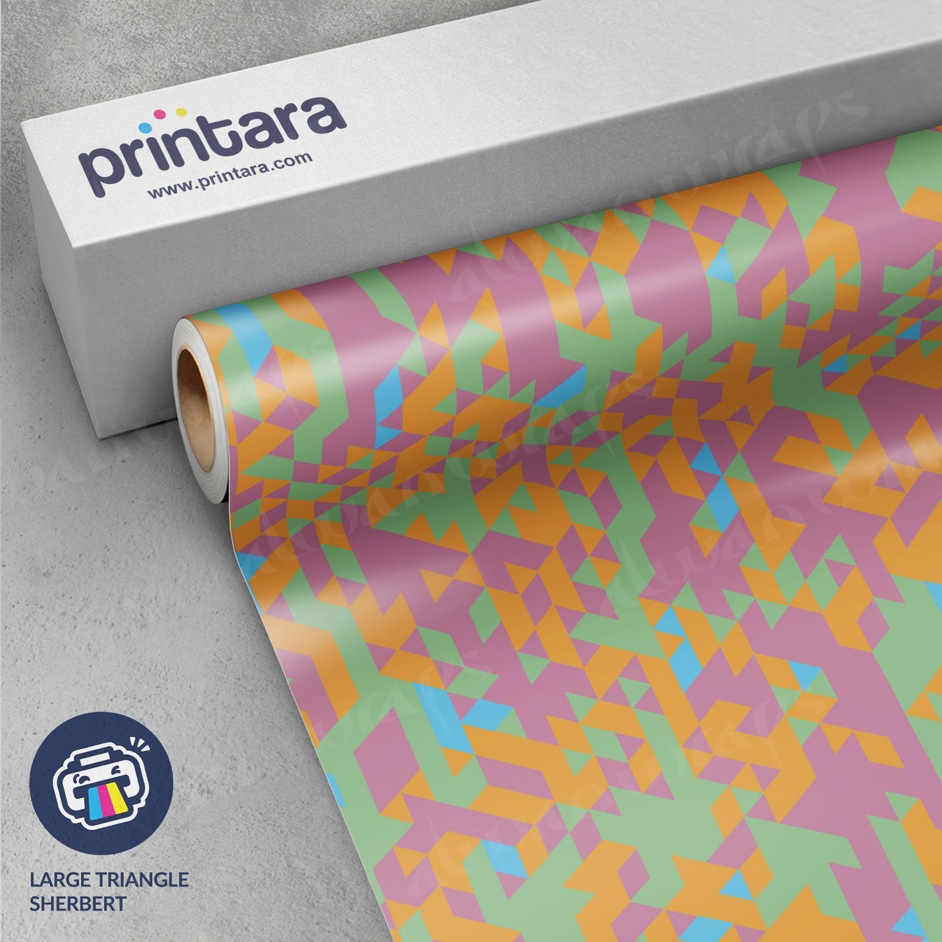 Large Triangle Sherbert Vinyl Wrap | Alwan Wraps